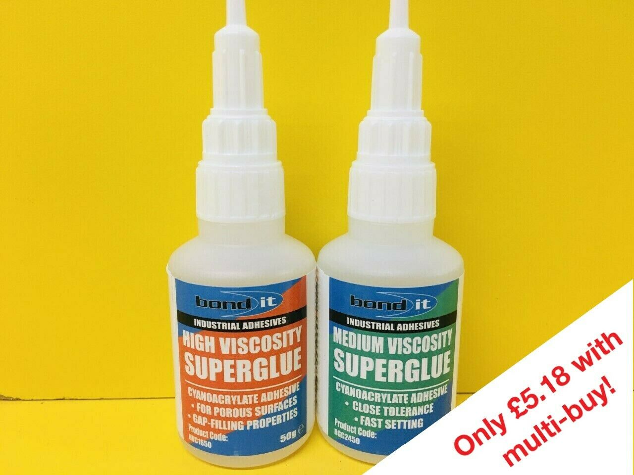 Super Glue Adhesive 50g Bond It - Buildware